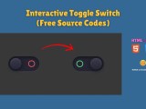 Interactive Toggle Switch Using Html And Css Free Source Code Jv