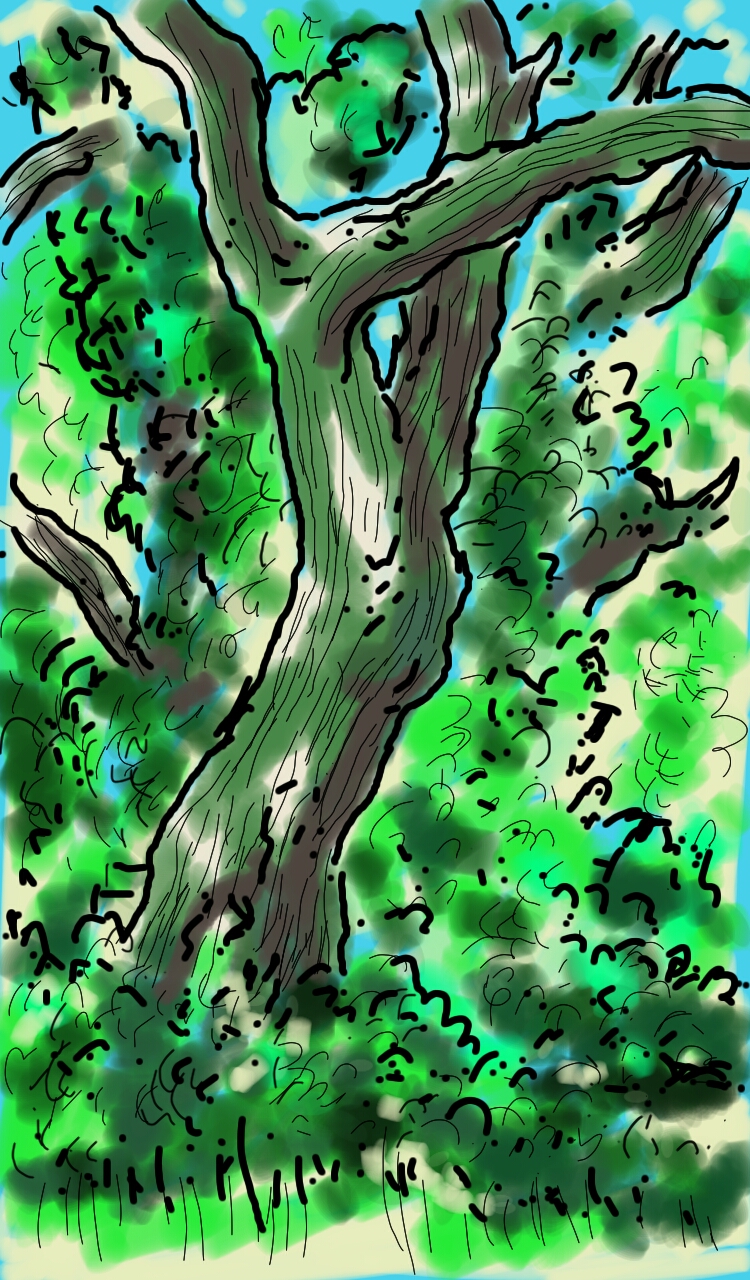 A midsummer sketch from browndown. | Jasper's Live Art Blog