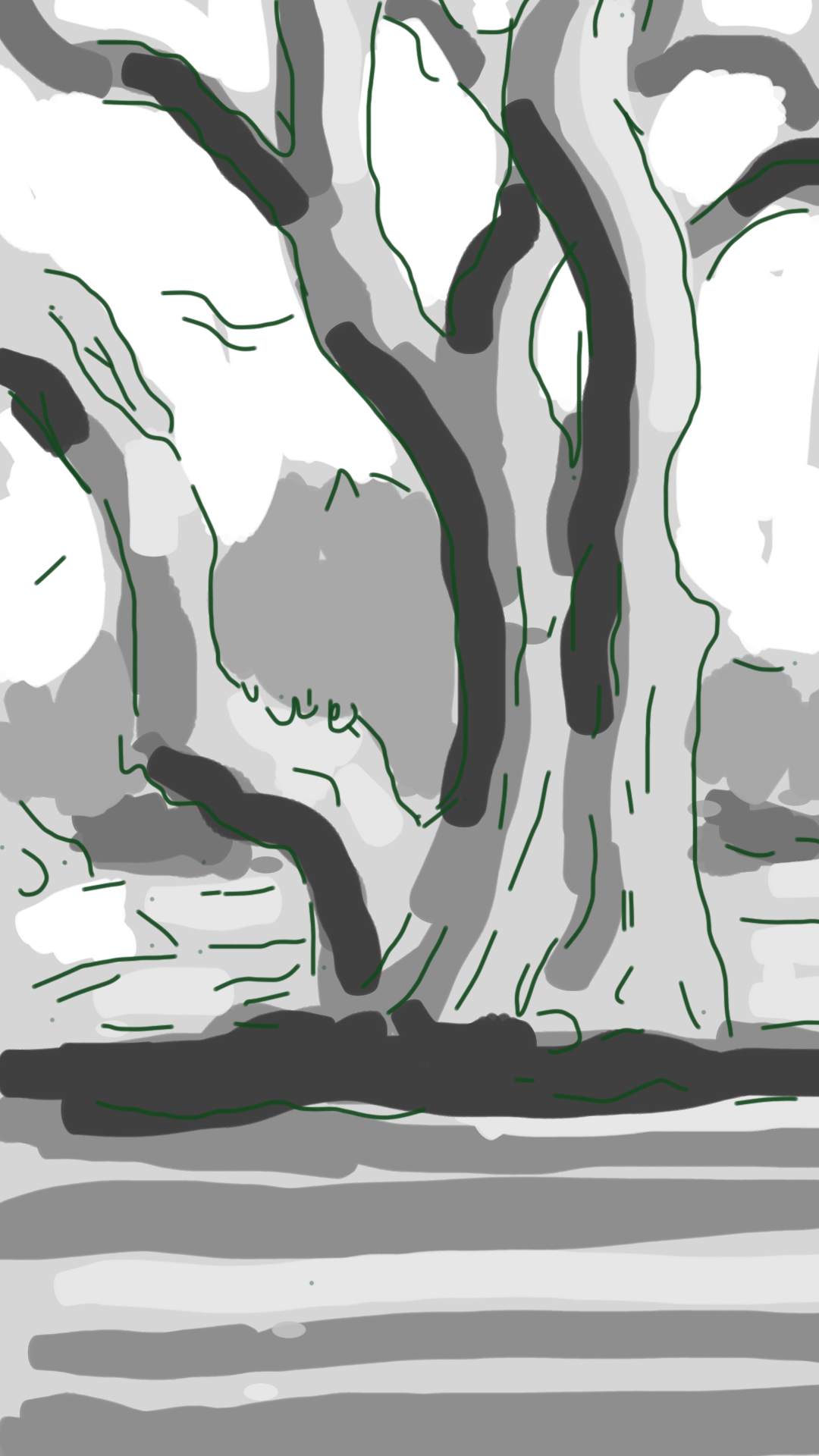 A quick sketch of a tree in Gosports naval cemetery. | Jasper's Live ...