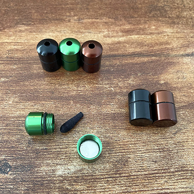 6 Bullet Containers - 2 Black, 2 Green, 2 Brown - K9 NWSource