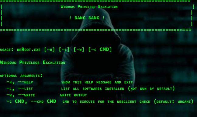 BeRoot - Tool To Check Common Windows Mis-configurations