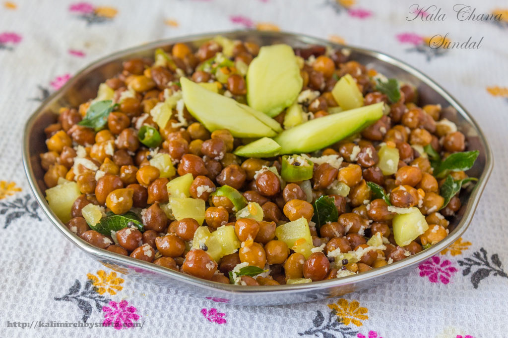 Kala Chana Sundal - Kali Mirch - by Smita