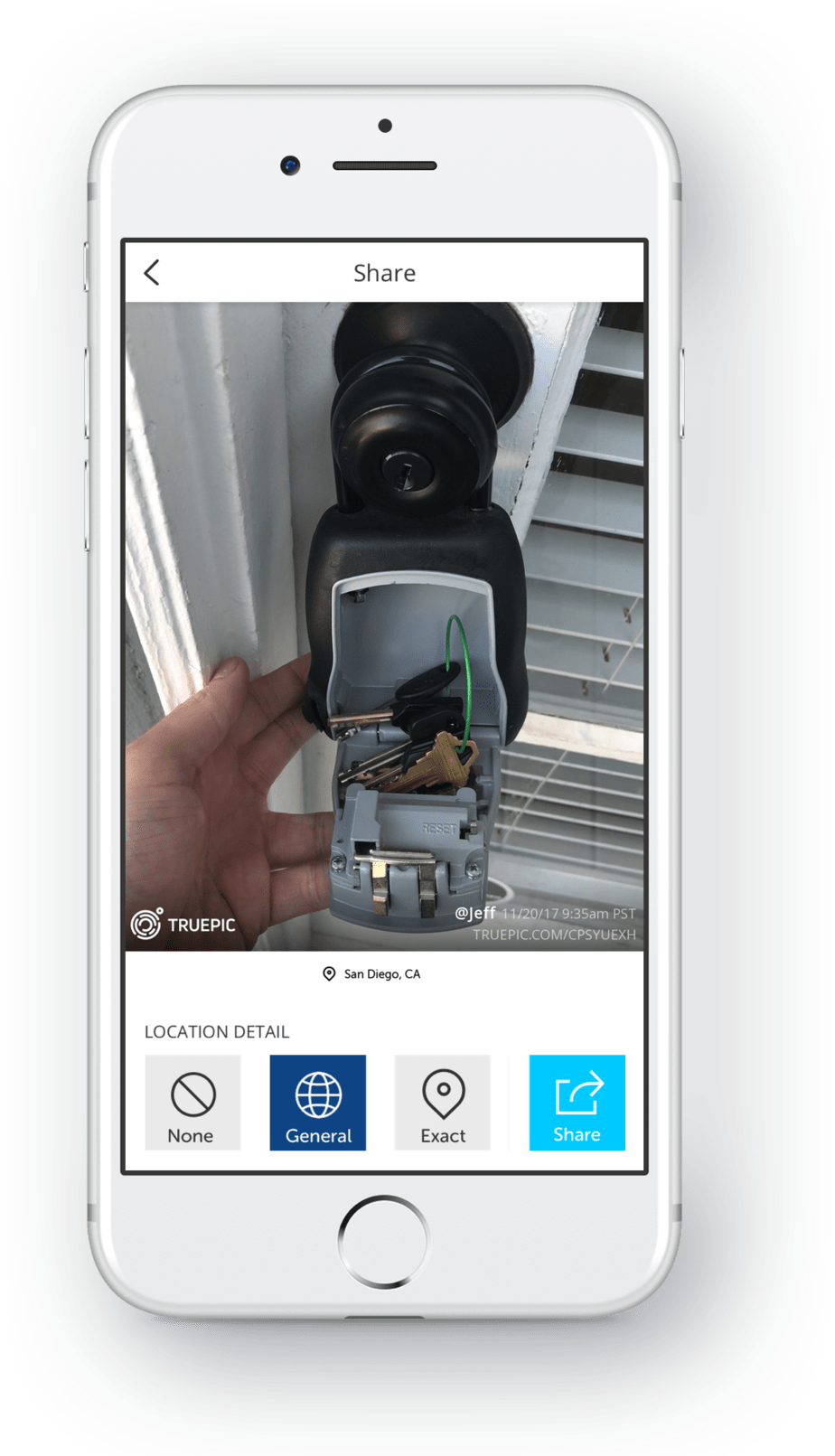 TruePic phone app - Kaptur