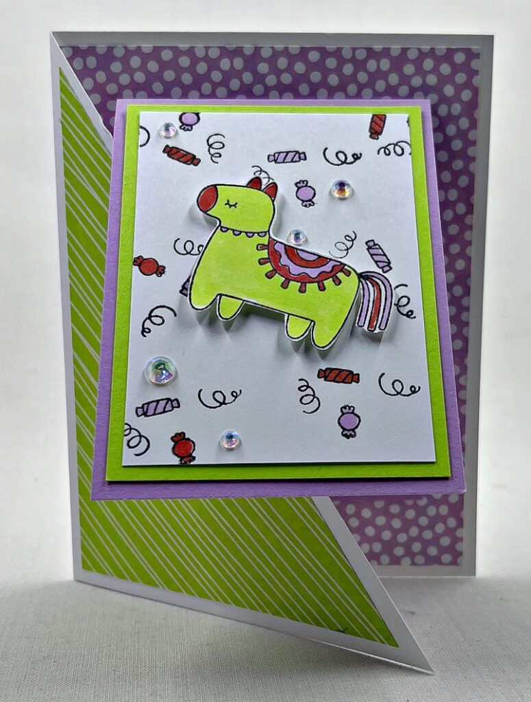 How to Make an Easy Diagonal Joy Fold Card — KarenTitus.com How to Make an Easy Diagonal Joy Fold Card — KarenTitus.com