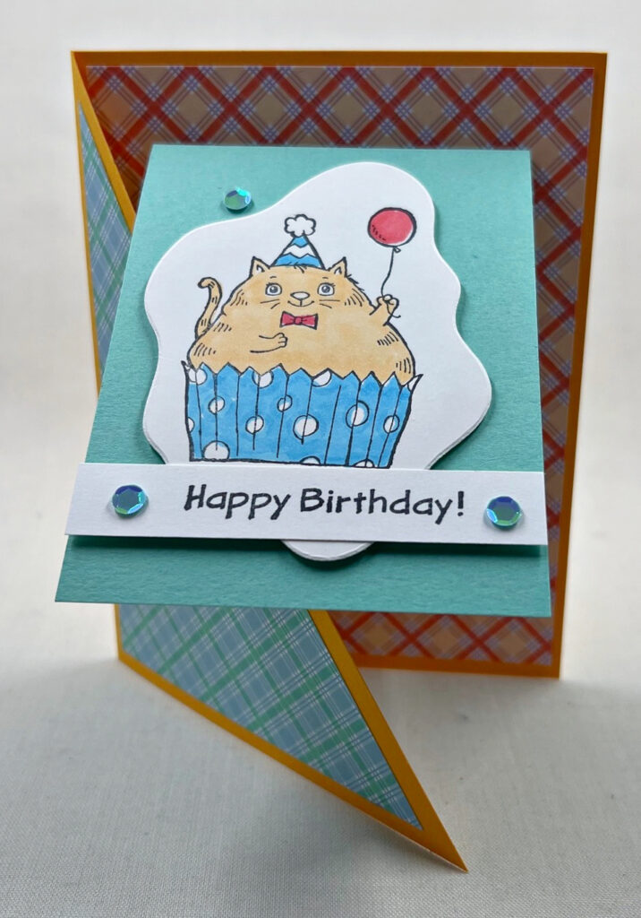 How to Make an Easy Diagonal Joy Fold Card — KarenTitus.com How to Make an Easy Diagonal Joy Fold Card — KarenTitus.com
