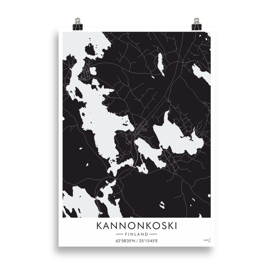 Kannonkoski juliste musta | KARIKKO