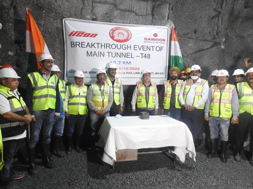 Breakthrough Achieved On Under-Construction Railway Tunnel In Ramban ...
