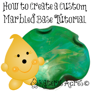 How to Make a Polymer Clay Marbled Base Tutorial - Steps & Photos