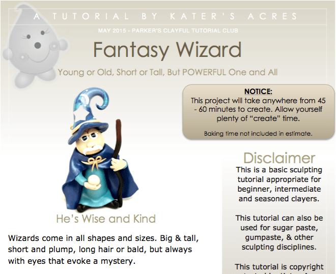 Polymer Clay Wizard Tutorial PREVIEW - KatersAcres