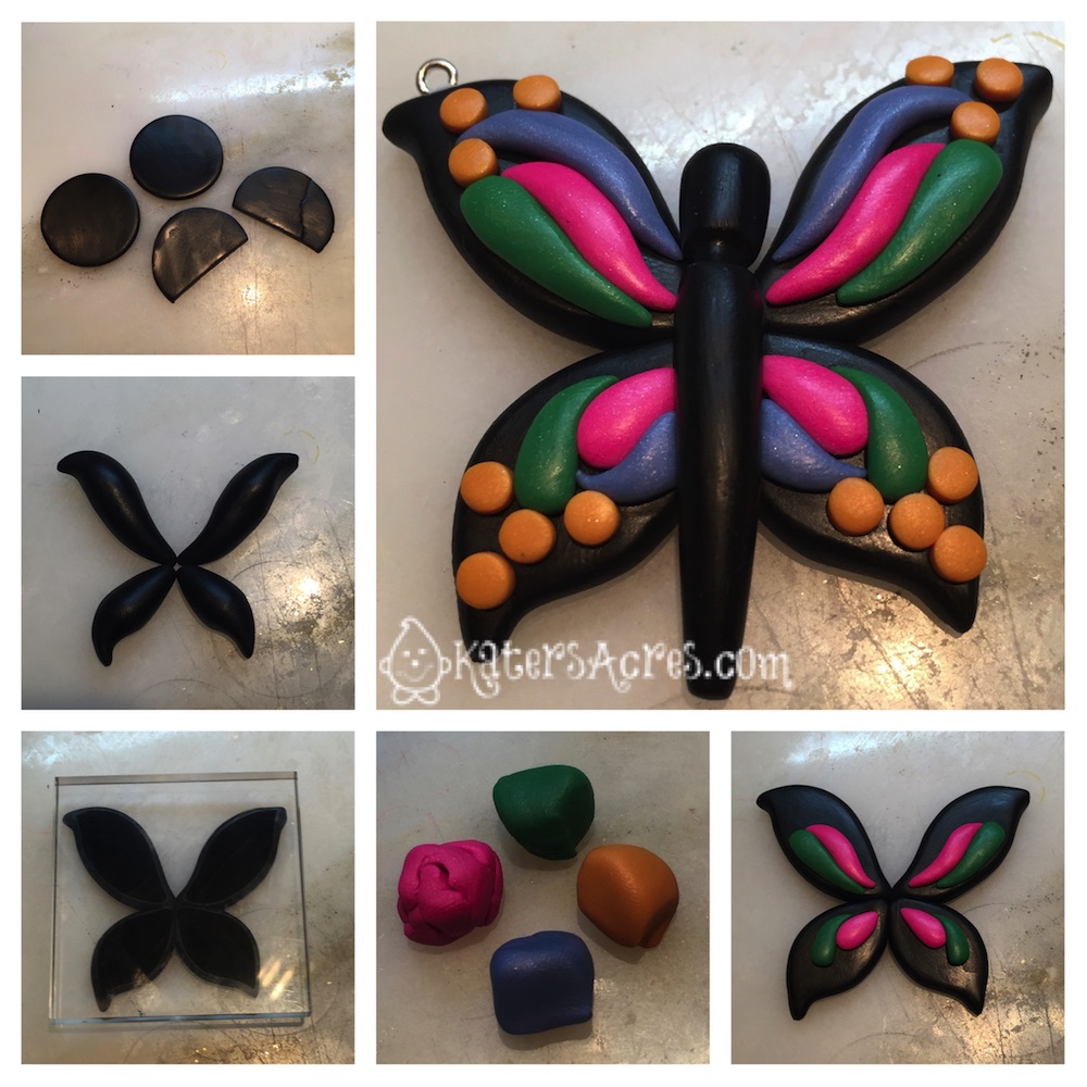 Polymer Clay Butterfly Tutorial by KatersAcres - KatersAcres