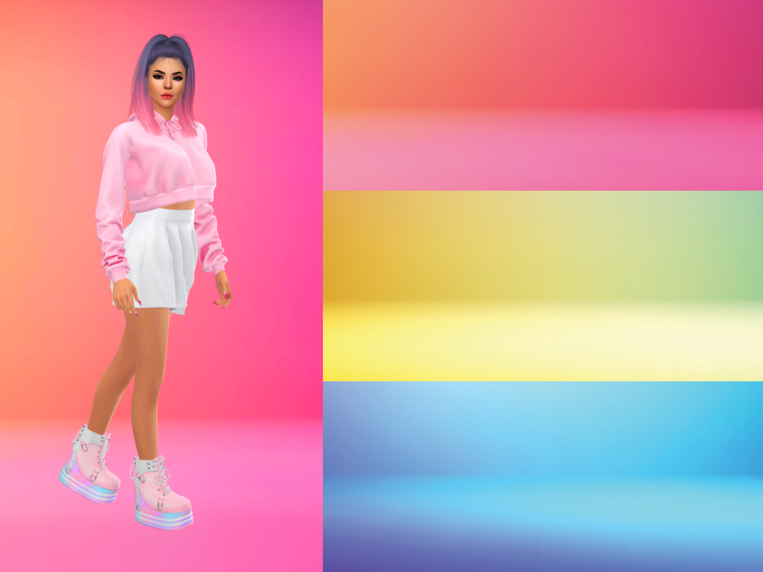 Colorful Gradient Studio CAS Backgrounds – Katverse