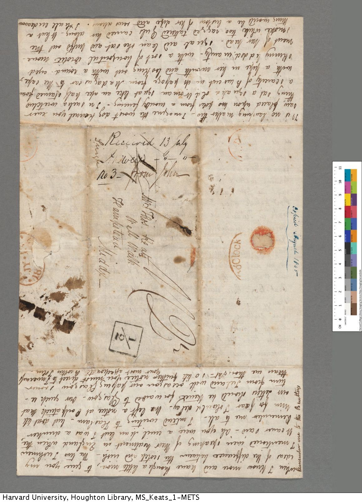 Letter #81: To Tom Keats, 3-9 July 1818 – The Keats Letters Project