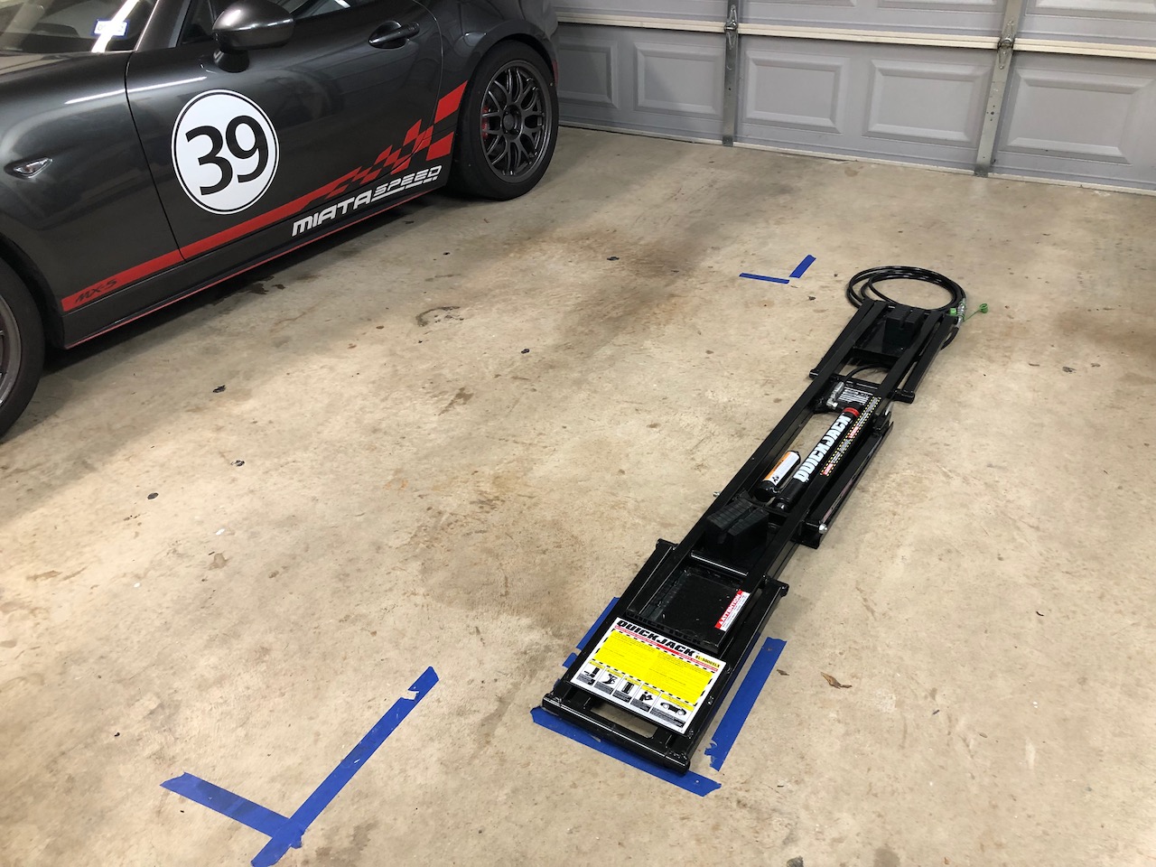 Quickjack BL-5000SLX - Tracking a Mazda MX5 ND