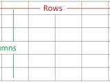 Difference Between Rows And Columns With Comparison Chart Key