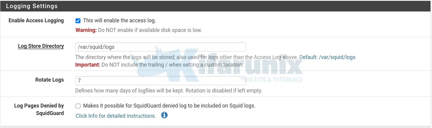 Install And Setup Squid Proxy On Pfsense Kifarunix