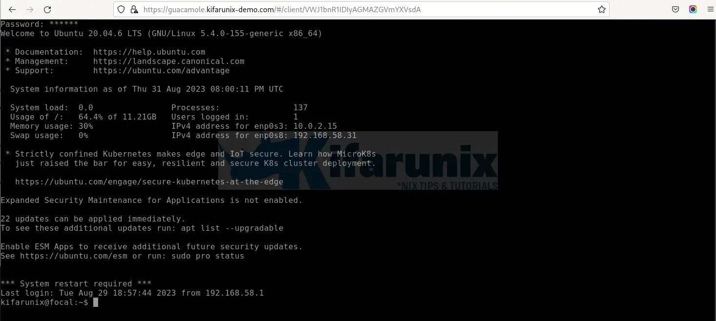 Configure Guacamole Ssl Tls With Nginx Reverse Proxy Kifarunix