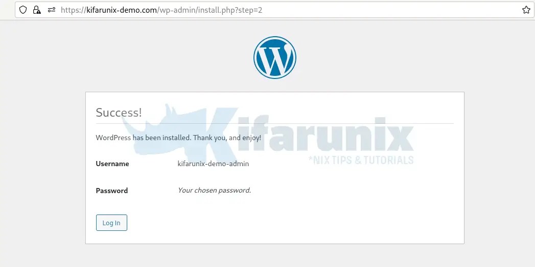Deploy Wordpress Using Docker Compose Kifarunix