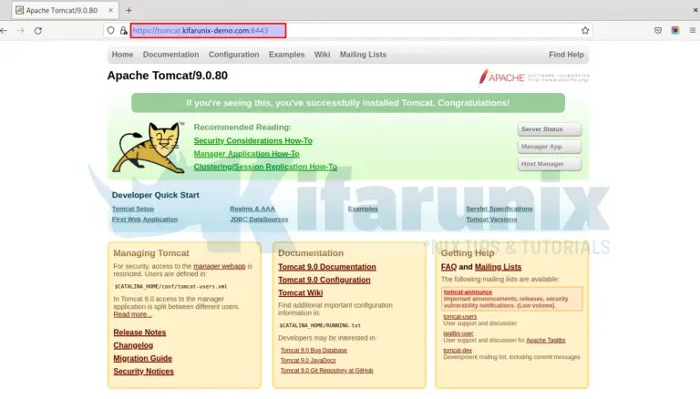 How To Configure Apache Tomcat With Https Kifarunix