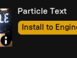 Particle Text Plugin