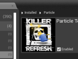 Particle Text Plugin