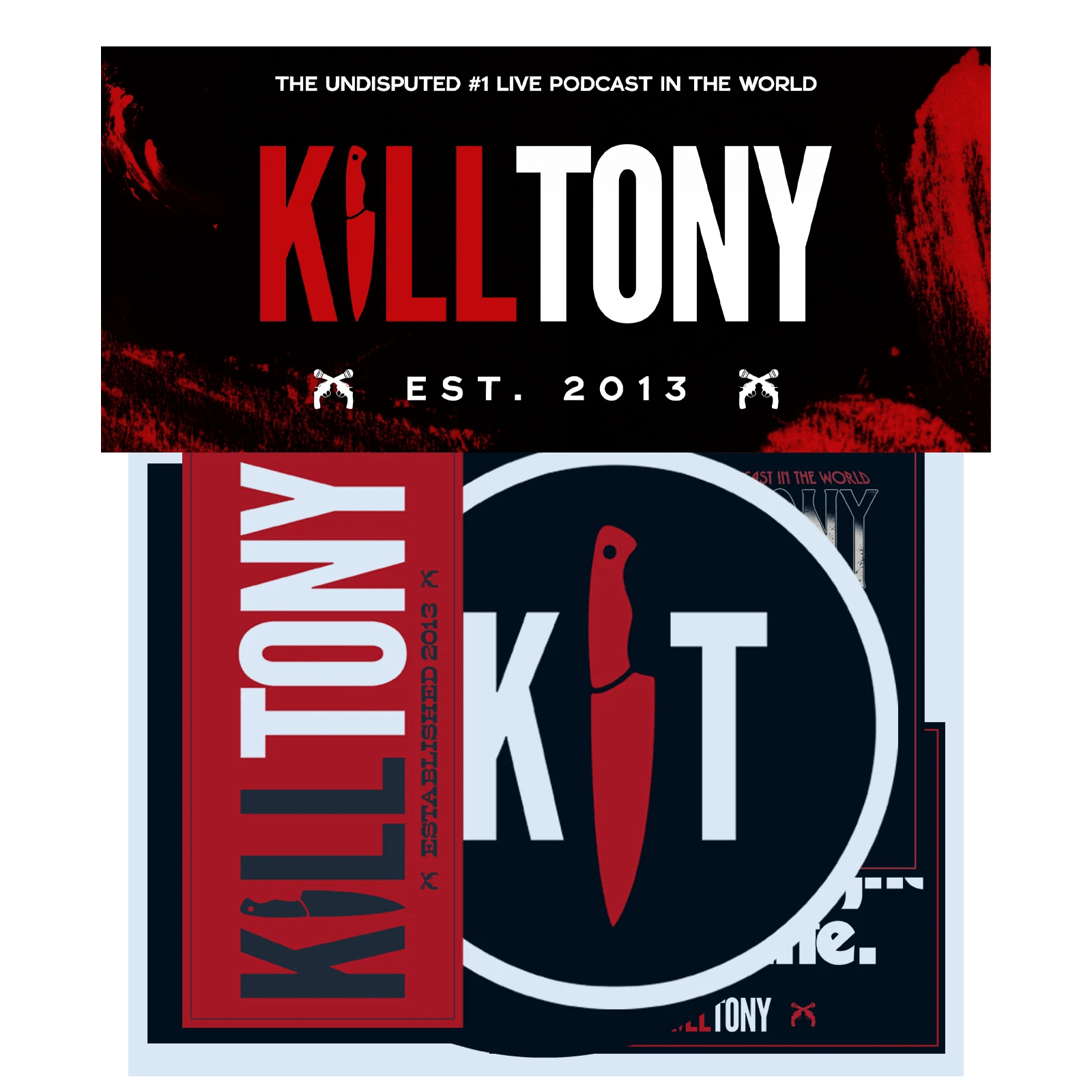Sticker Pack V2 Set Of 8 Kill Merch The Kill Tony Store