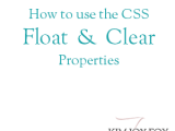 How To Use Css Float And Clear Properties Kim Joy Fox