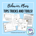 Behavior Plans: Tips, Tricks, and Tools! - Kindergarten Cafe