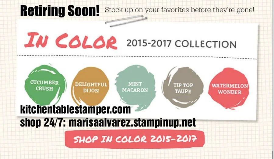 Retiring In Colors - Kitchen Table Stamper