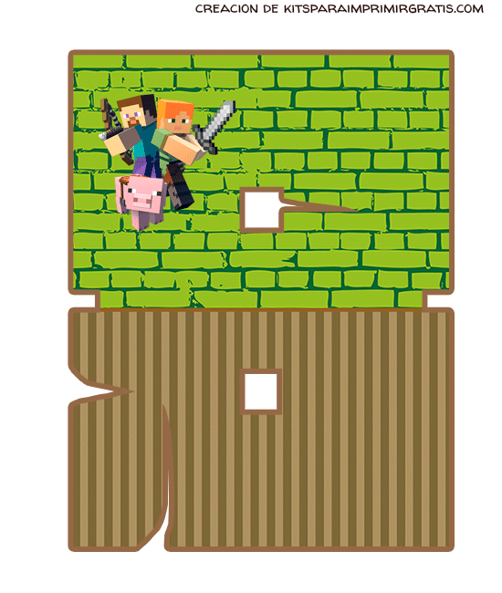 Numeros de Minecraft para Imprimir Gratis | Kits para imprimir gratis