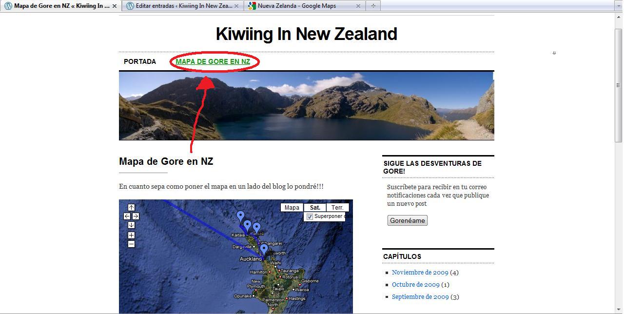 Mapa de Gore en NZ | Kiwiing In New Zealand