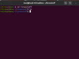 Linux Terminal Running The Cd Command