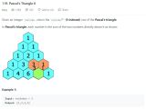 Leetcode 리트코드 119 Pascal S Triangle Ii Python 민석강