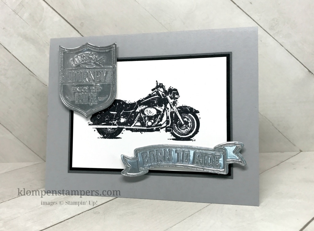 Stampin Up Motorcycle Stamp