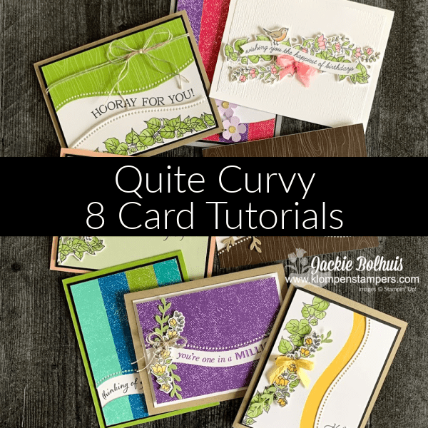 Quite Curvy Bundle Card Collection - Klompen Stampers