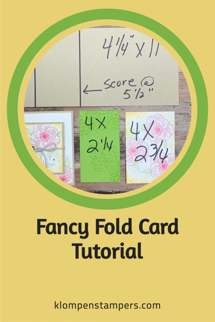 The Easiest Fun Fold Card You Can Make - Klompen Stampers