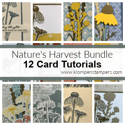 Nature's Harvest Card Tutorials - Klompen Stampers
