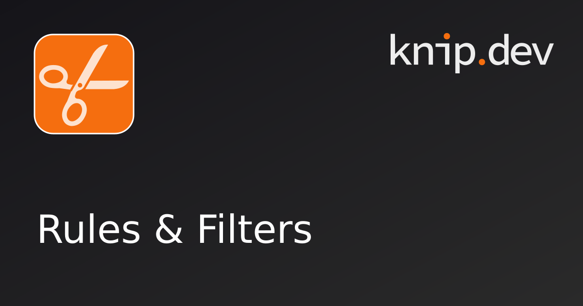 Rules Filters Knip Dev