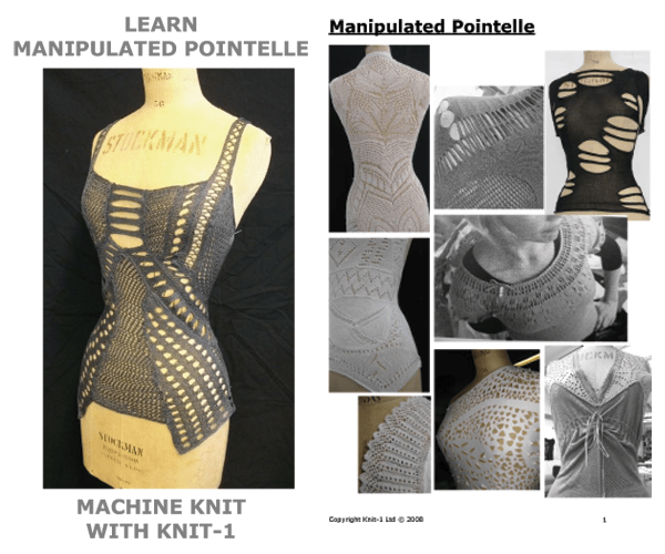 Learn Manipulated Pointelle for Machine Knit - knit design courses