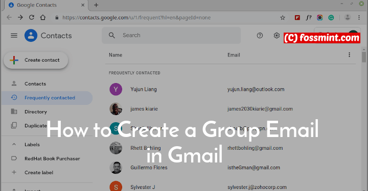 How to Create Groups in Gmail - Knowdemia