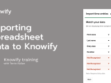 Importing Spreadsheet Data To Knowify