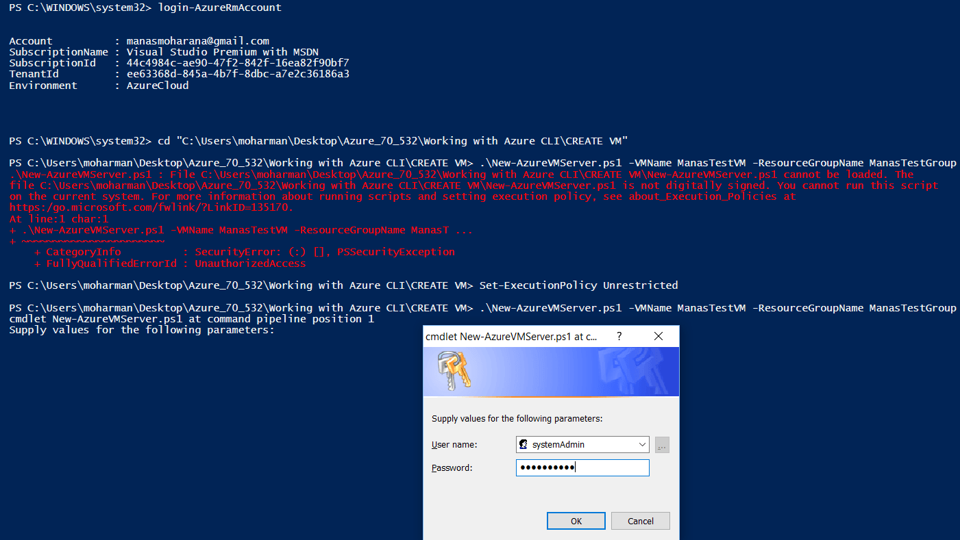 Azure – Create a Virtual Machine with Azure Power Shell | Microsoft 365