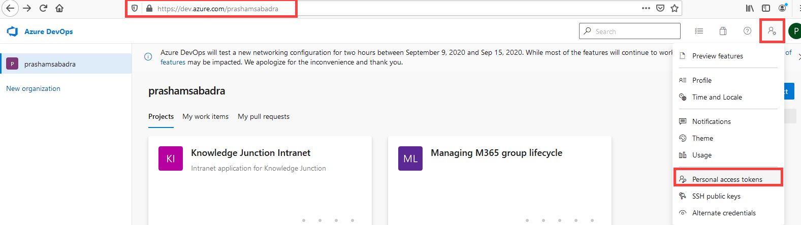 Azure DevOps – REST APIs – Part 2 – Creating Personal Access Tokens ...
