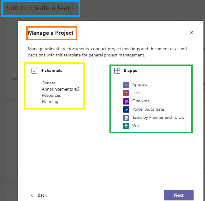 Project-Teamplate-Team | Microsoft 365