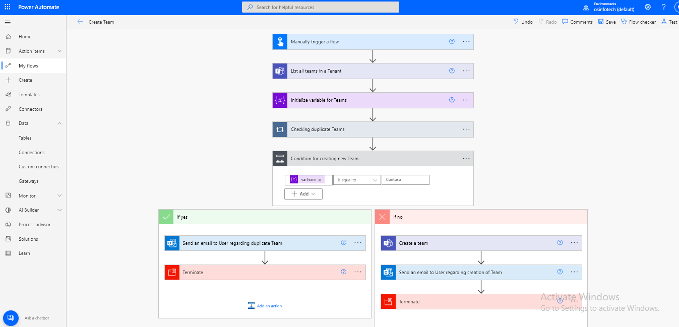 Power Platform : Power Automate – Create a Team in Teams using Power ...