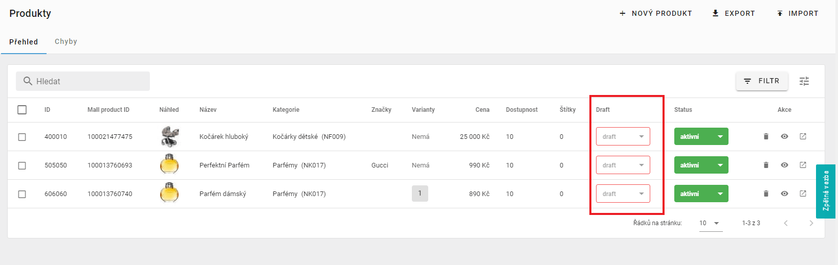 Sandbox account for checking draft products | MALL Partner ...