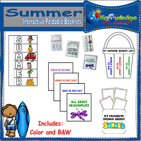 Summer Interactive Foldable Booklets Knowledge Box Central