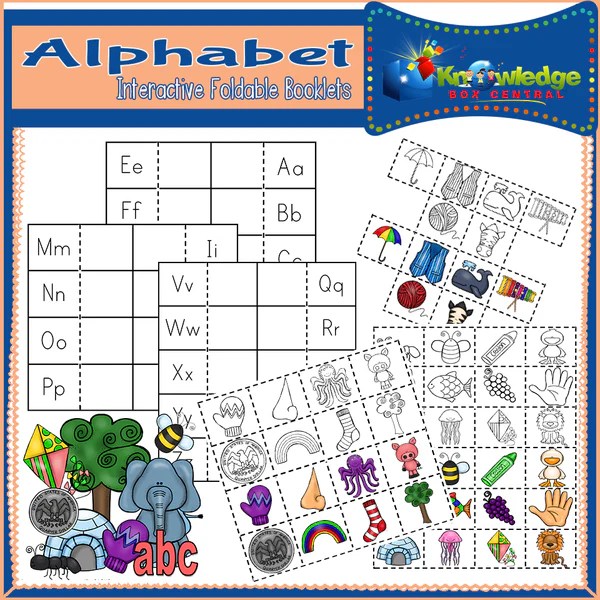 Alphabet Interactive Foldable Booklets Knowledge Box Central