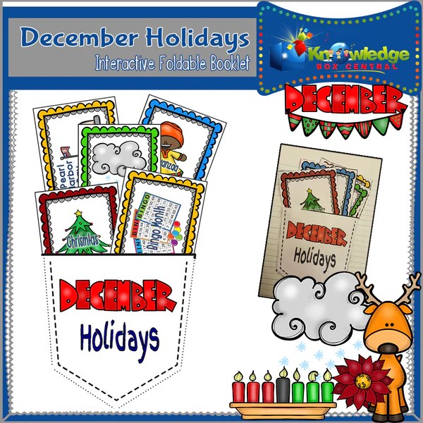 Monthly Holiday Interactive Foldable Booklets Knowledge Box Central
