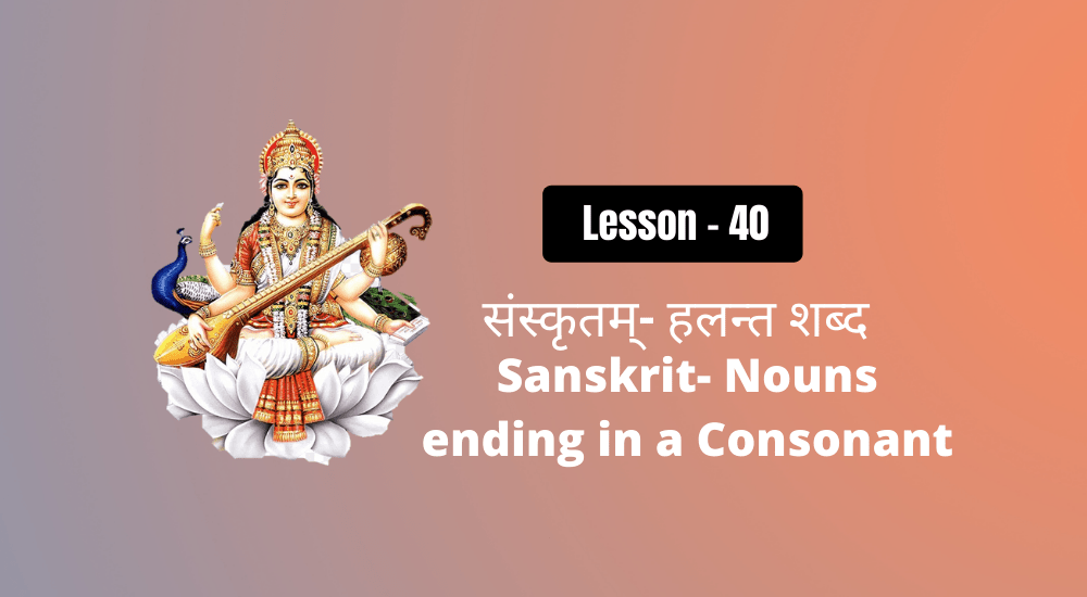 Learn Sanskrit Halant | संस्कृत हलन्त शब्द 40 - Knowledgology