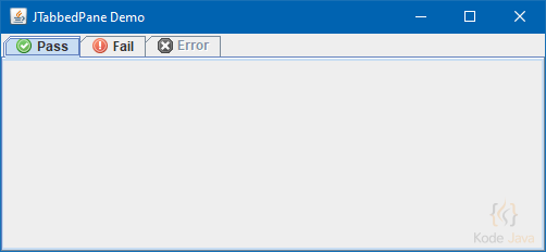 How Do I Add Disabled Icon For Jtabbedpane Tabs Learn Java By Examples